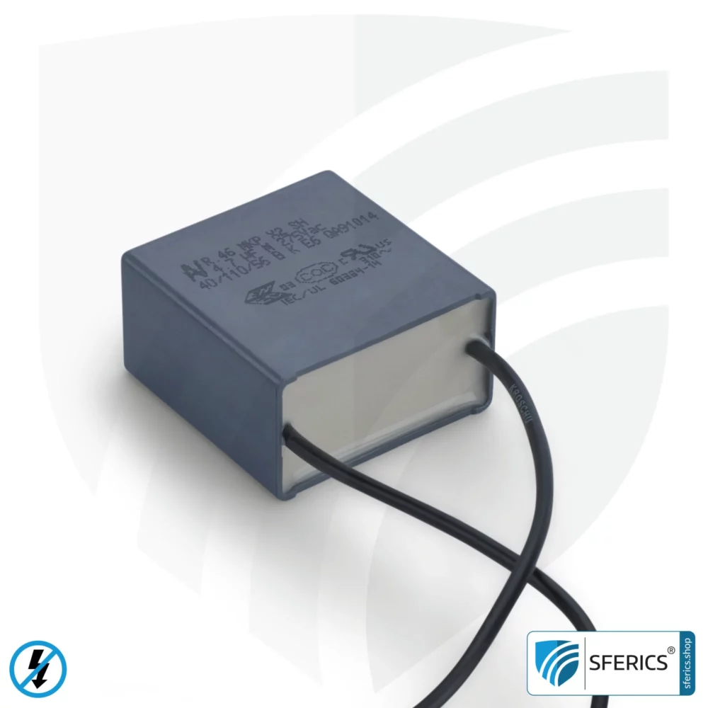 Netzfilter X25 4,7 µF | Kapazitätsfilter Dirty Electricity